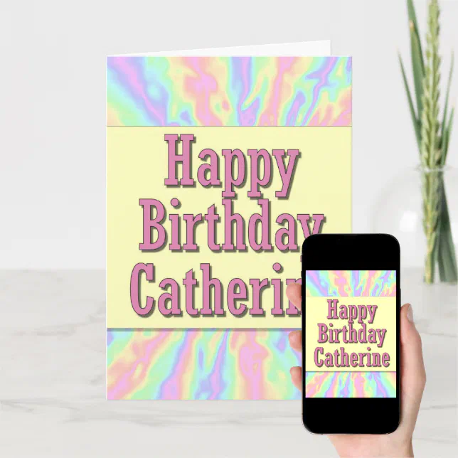 Happy Birthday Catherine Card | Zazzle