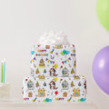 Happy Birthday Cats wrapping paper by Nicole Janes | Zazzle