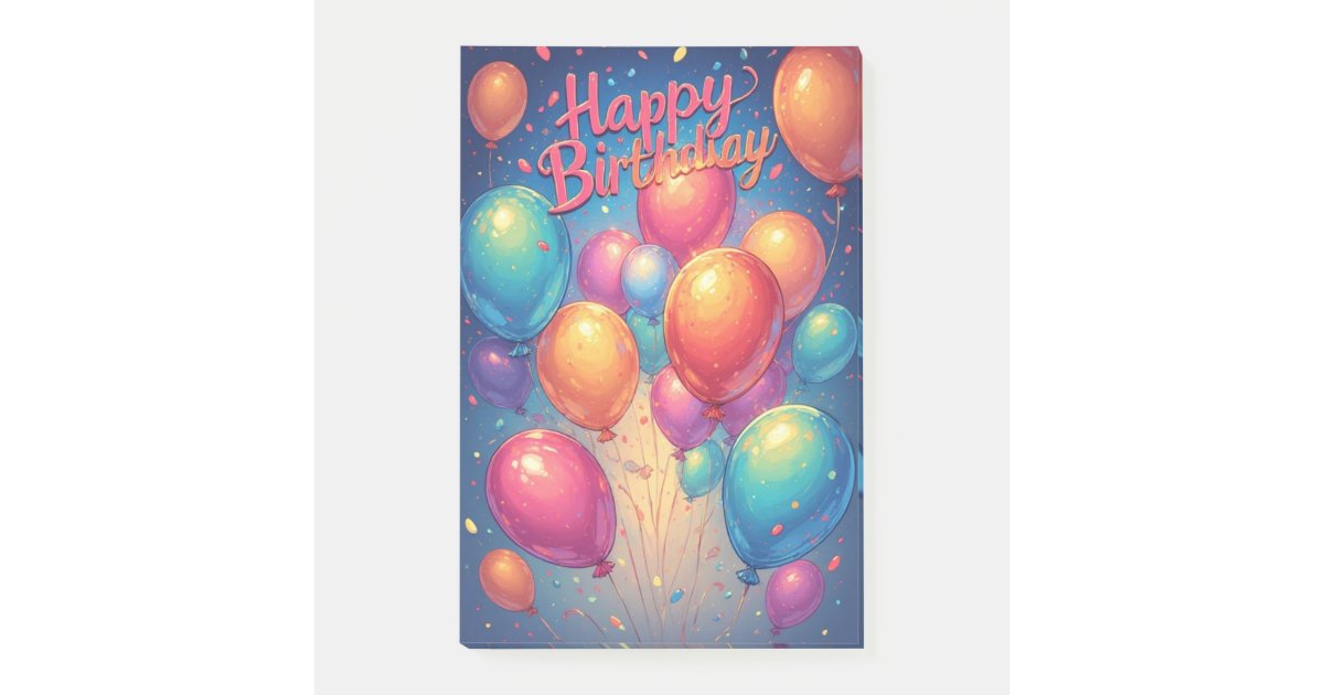 Happy Birthday Celebration Notes | Zazzle
