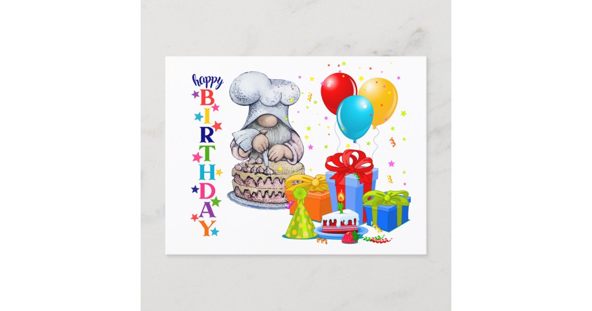 Happy Birthday Celebration Postcard | Zazzle