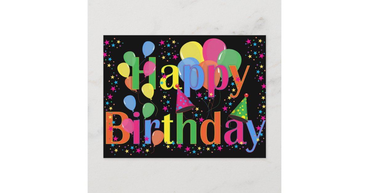 Happy Birthday celebration Postcard | Zazzle