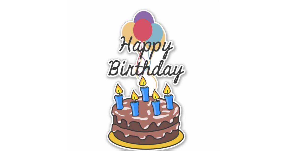 Happy Birthday celebration Sticker | Zazzle