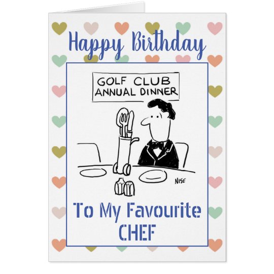 Happy Birthday Chef | Zazzle.com