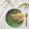 Happy Birthday Chicken Paper Plate | Zazzle