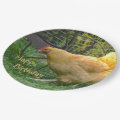 Happy Birthday Chicken Paper Plate | Zazzle