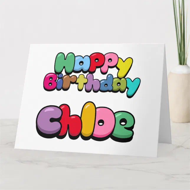 Happy Birthday Chloe Card | Zazzle