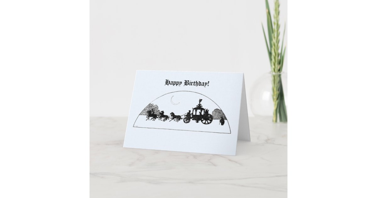 Happy Birthday Cinderella Card | Zazzle
