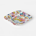 Happy Birthday Circus Clowns Paper Plates | Zazzle