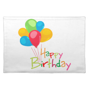 Happy Birthday Placemats | Zazzle