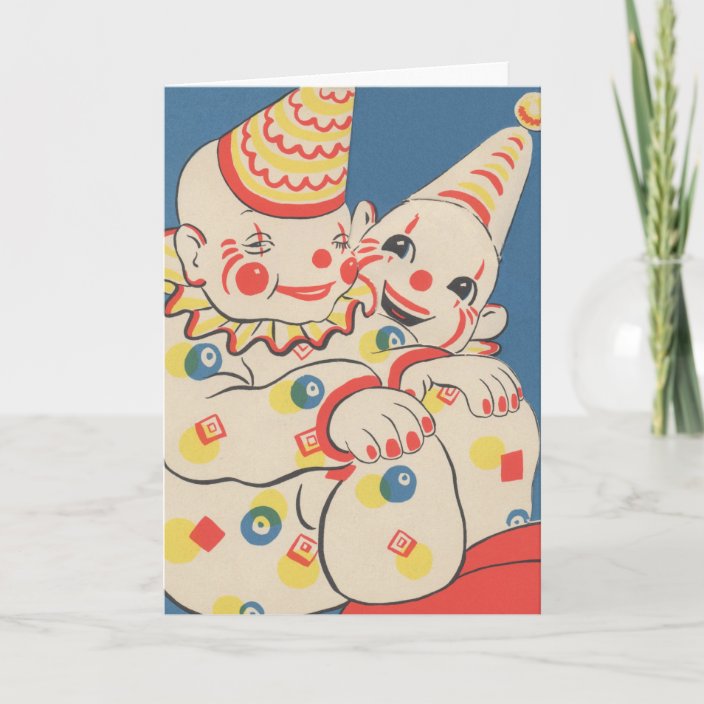 Happy Birthday Clowns Card | Zazzle.com