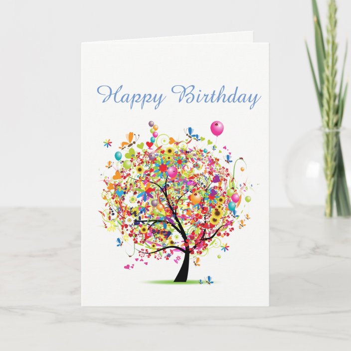 Happy Birthday Colorful Card | Zazzle.com