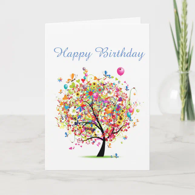 Happy Birthday Colorful Card | Zazzle