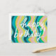 HAPPY BIRTHDAY Colorful Cool & Fun Stripes Postcard | Zazzle
