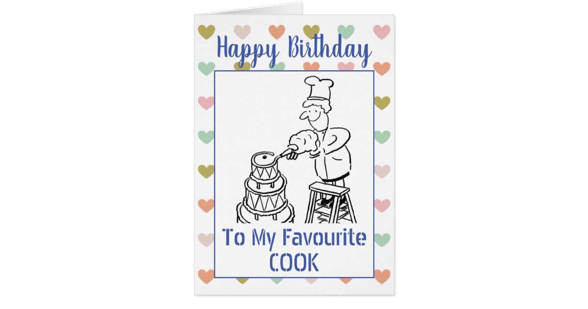 Happy Birthday Cook | Zazzle