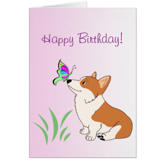 Corgi Birthday Cards | Zazzle