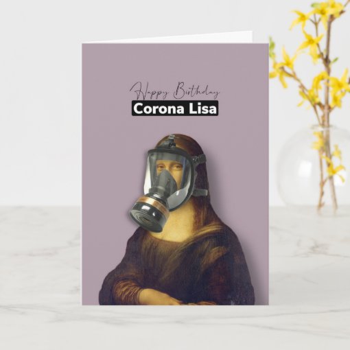 Happy Birthday Corona Lisa card | Zazzle