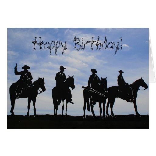Happy Birthday cowboys greeting card | Zazzle