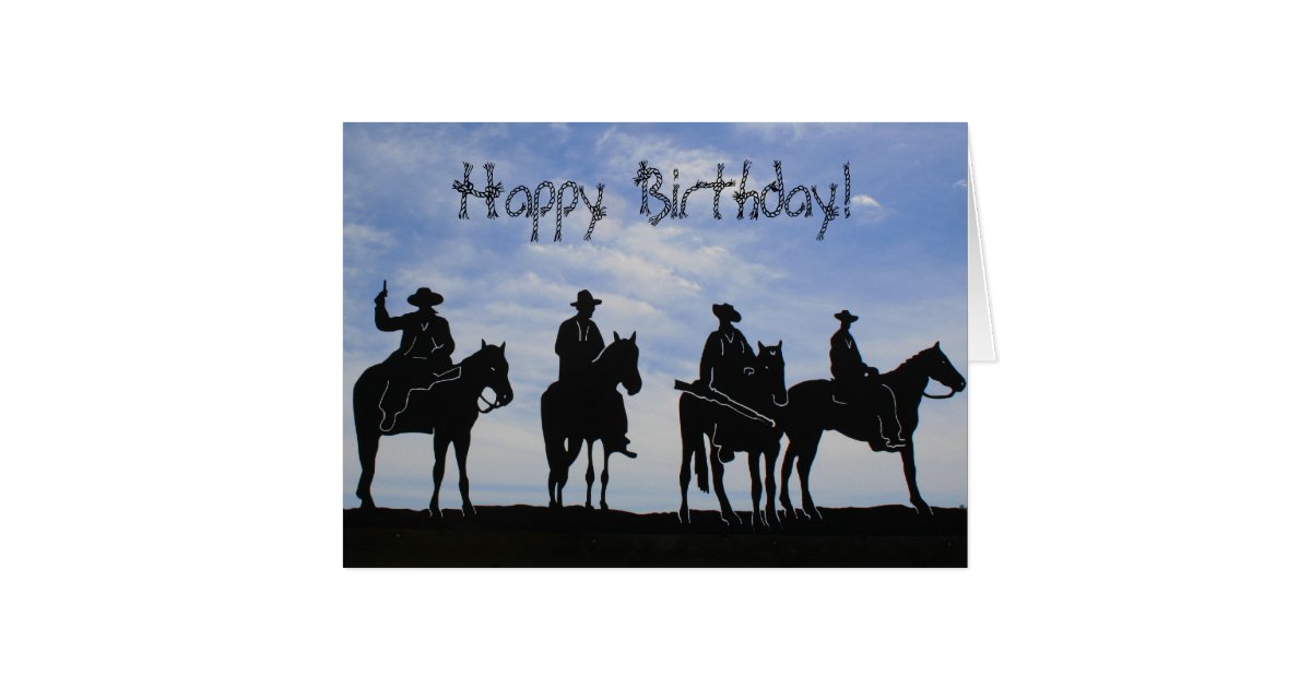 Happy Birthday cowboys greeting card | Zazzle.com