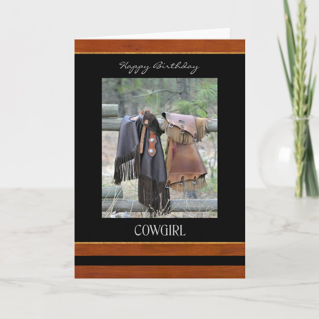 Happy Birthday Cowgirl Card | Zazzle