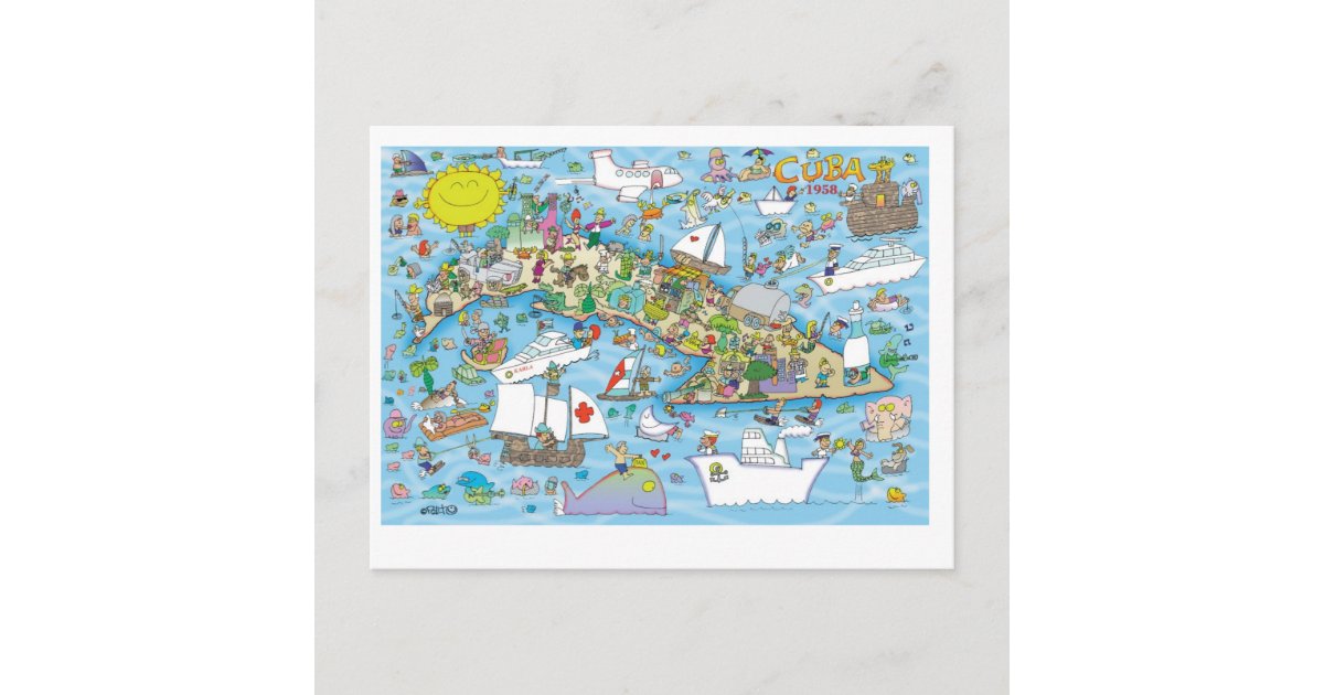 Happy Birthday Cuban Postcard | Zazzle