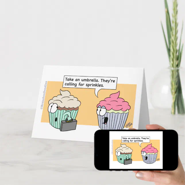 Happy Birthday - Cupcake Sprinkles (1) Card | Zazzle