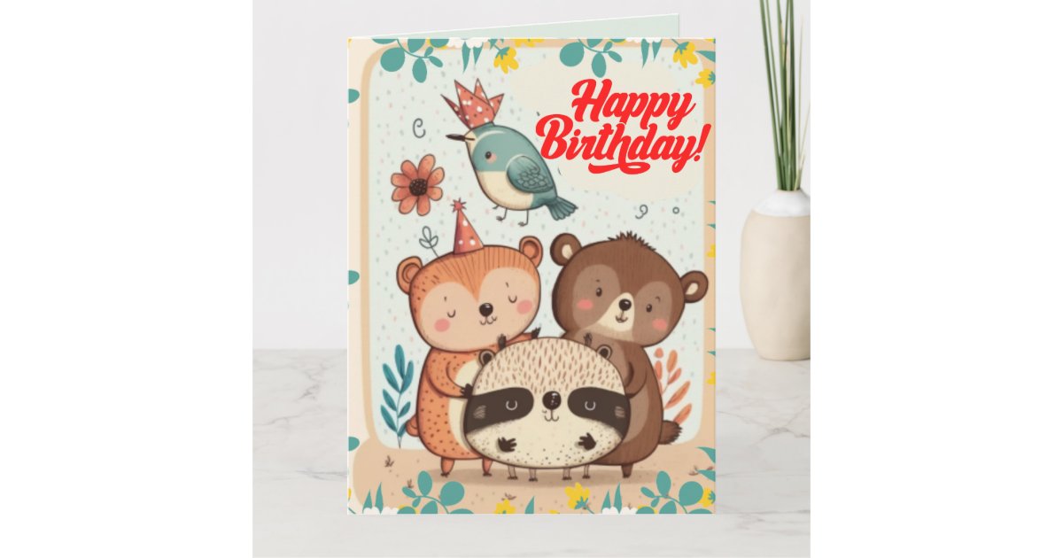 Happy Birthday custom card | Zazzle