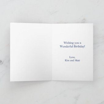 Happy Birthday Custom Photo and Text Card | Zazzle