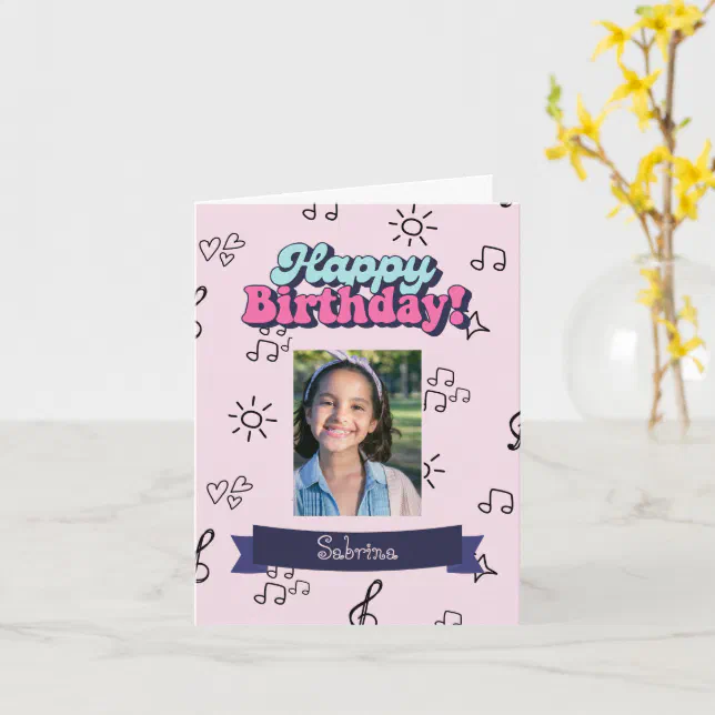 Happy Birthday Custom Photo Card | Zazzle