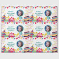 Happy Birthday Custom Photo Text Personalized Wrapping Paper | Zazzle