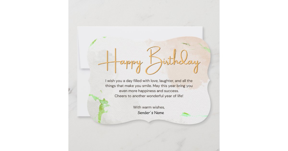 Happy Birthday Customizable Digital Greeting Card | Zazzle