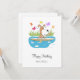 Happy Birthday Cute Dog Puppy Kayak Kayaking Card | Zazzle