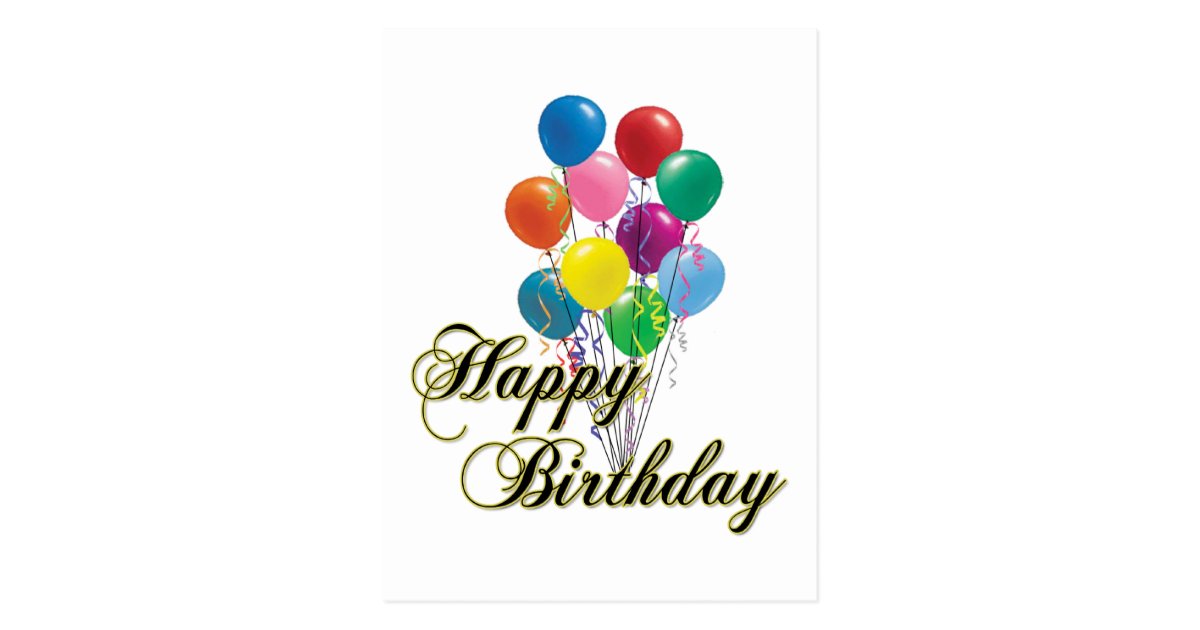 Happy Birthday - D4 Postcard | Zazzle.com