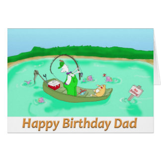 Funny Fishing Birthday Cards - Greeting & Photo Cards | Zazzle