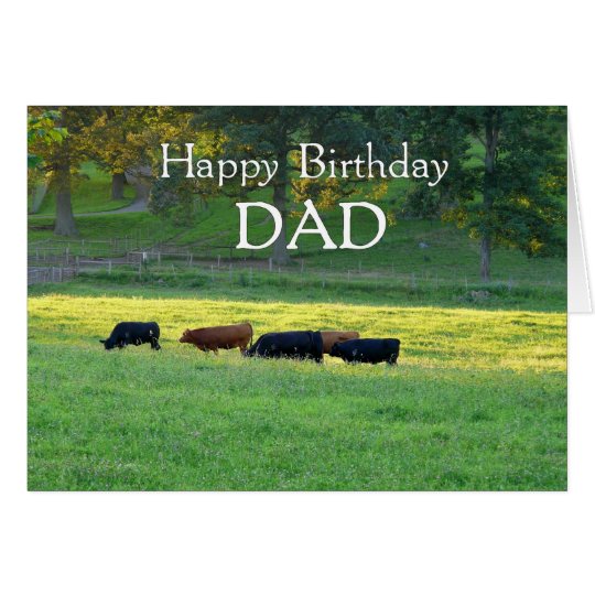 Happy Birthday Dad from Kid Card (with Goat) | Zazzle.com