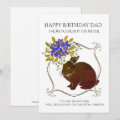 Happy Birthday Dad From The Rabbit Holiday Card | Zazzle