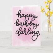 Happy Birthday Darling card | Zazzle