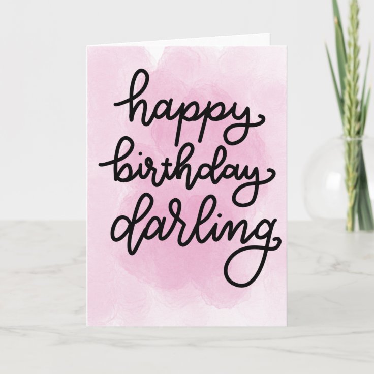 Happy Birthday Darling card | Zazzle