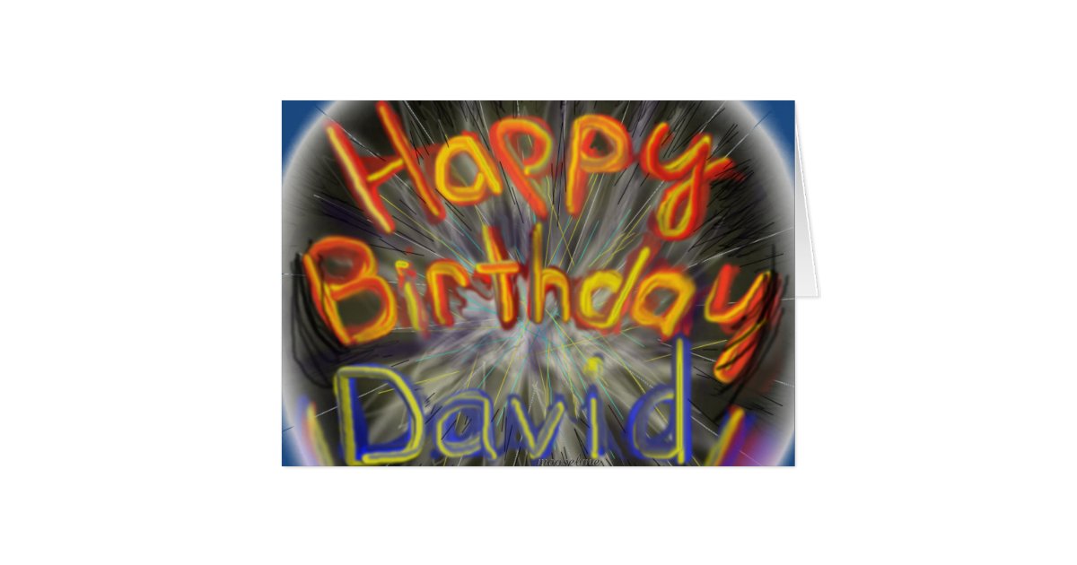 Happy Birthday David 2014 Card | Zazzle.com