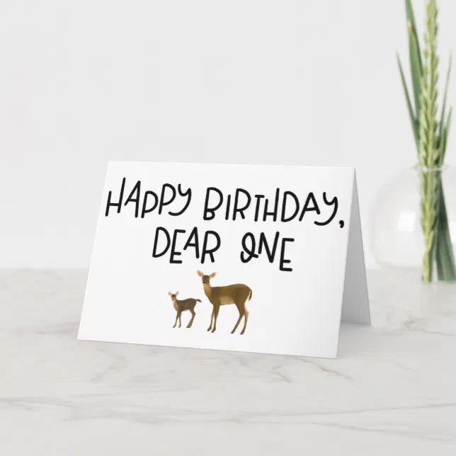 Happy Birthday, dear one card | Zazzle