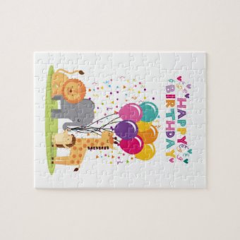 Happy Birthday Design Jigsaw Puzzle | Zazzle