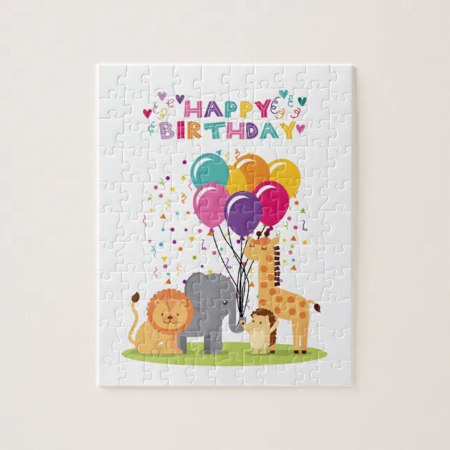 Happy Birthday Design Jigsaw Puzzle | Zazzle