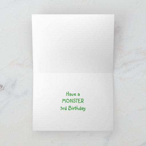 Happy Birthday Dinosaur Card 3rd Birthday | Zazzle