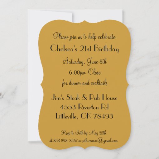 Happy Birthday Diva Girl | DIY Name | Gold Invitation | Zazzle