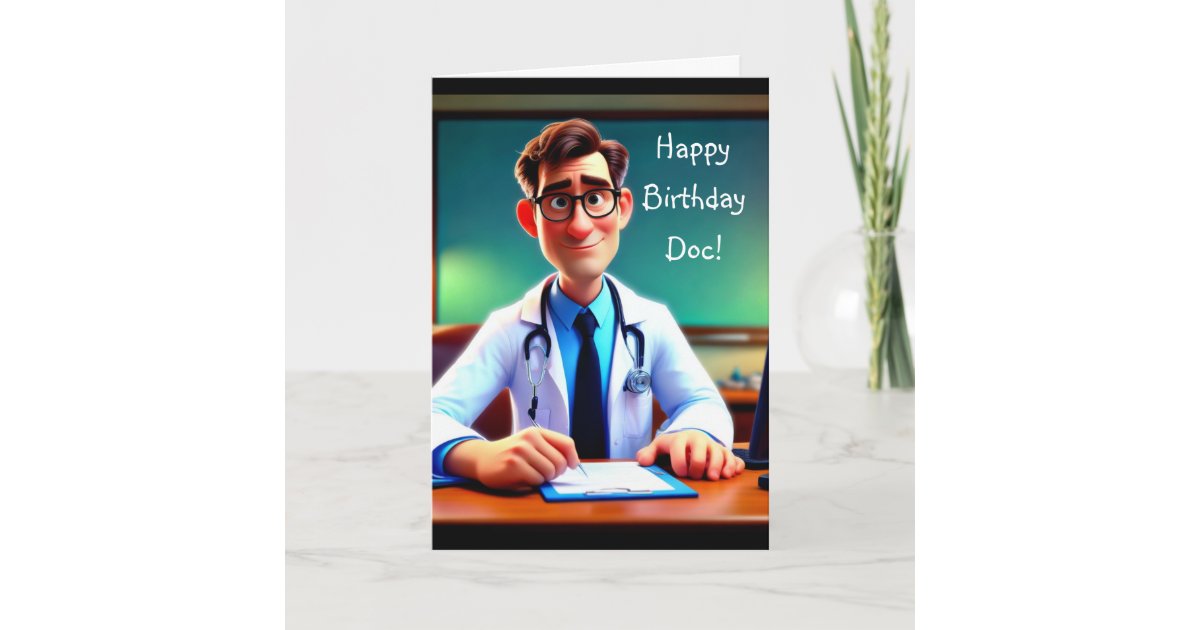 Happy Birthday Doc Card | Zazzle