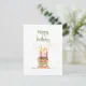 Happy Birthday Doodle Cake Card | Zazzle