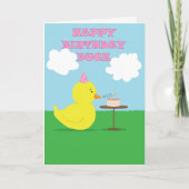 Happy Birthday Duck Card | Zazzle