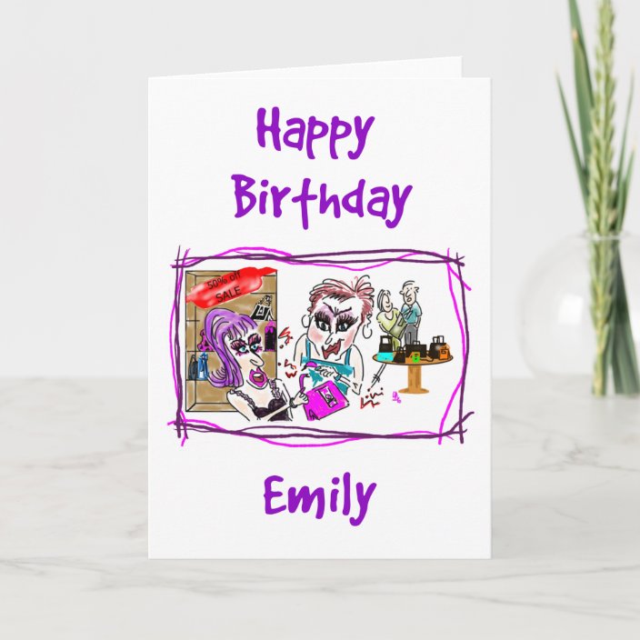 Happy Birthday - Emily Card | Zazzle.com