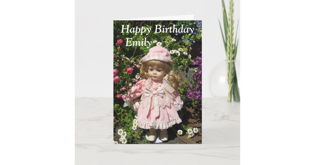 Happy birthday Emily Card | Zazzle