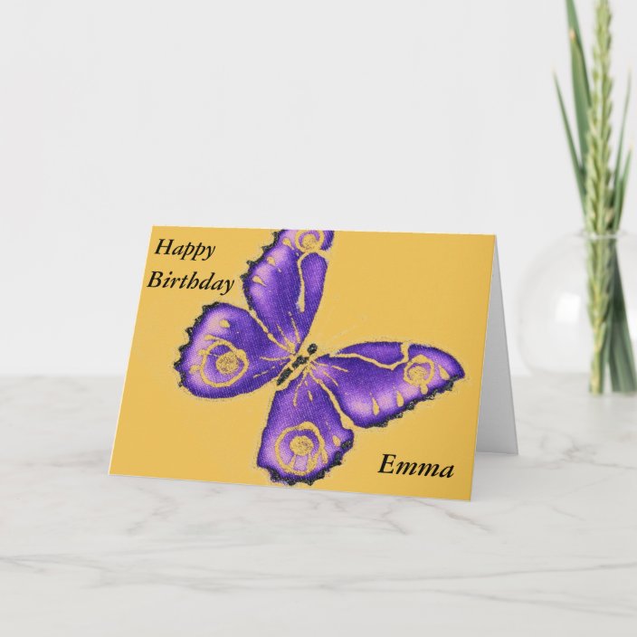 Happy Birthday Emma Card | Zazzle.com