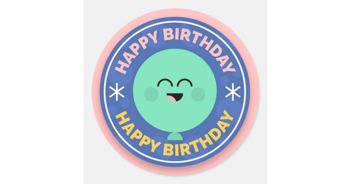 Happy Birthday Envelope Seal | Zazzle